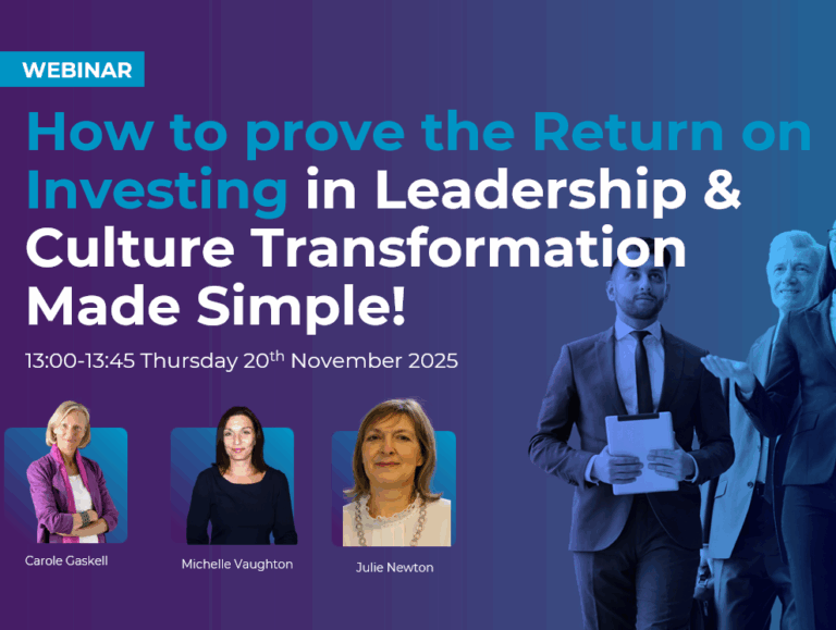 Webinar: How to Prove the Return on Investing in Leadership & Culture ...